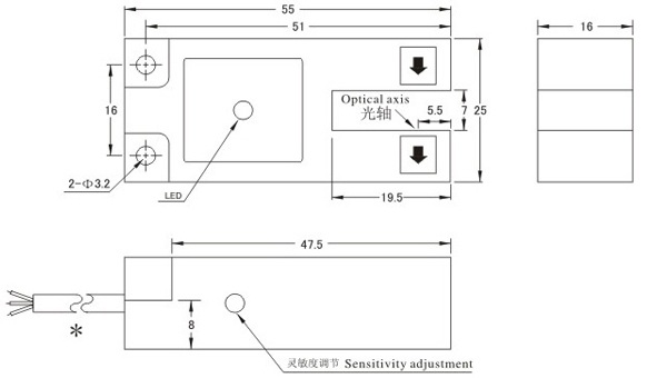 KJT-FU7光电开关|光电开关产品型号-参数-接线图 - 凯基特